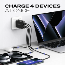 100W GaN Power Adapter | Universal 4 Ports Wall Charger