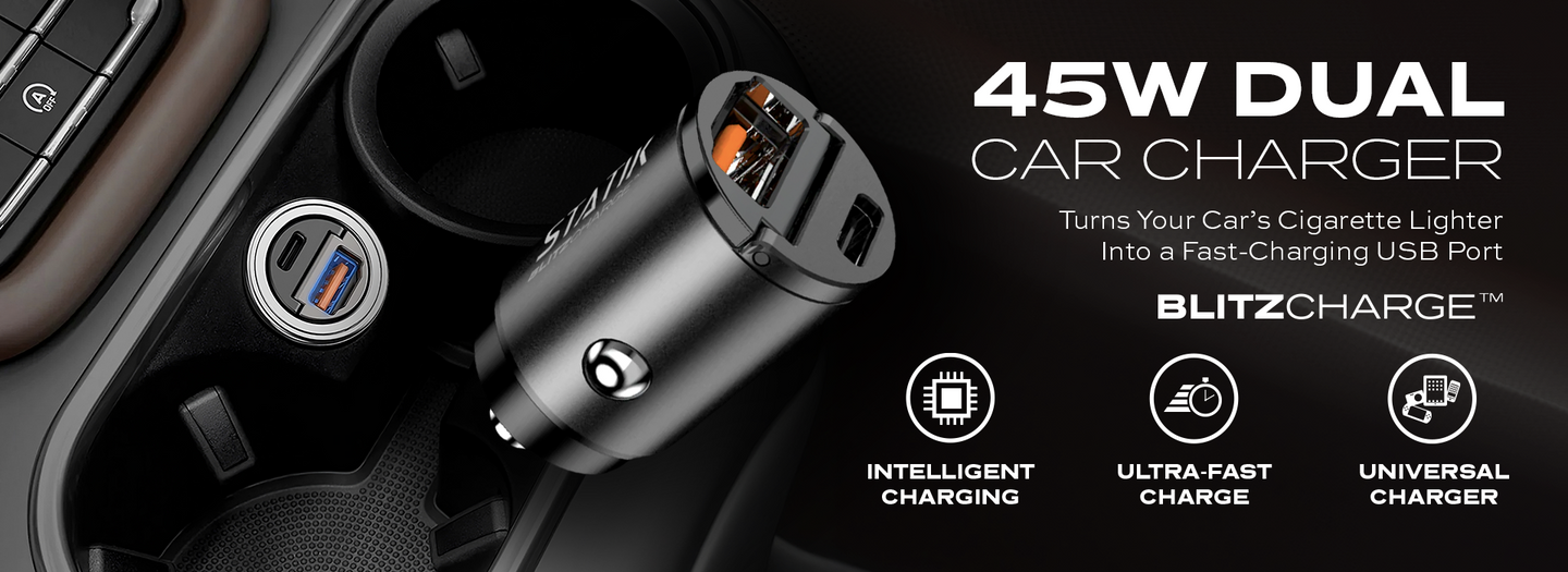BlitzCharge™ 45W | Dual Car Charger